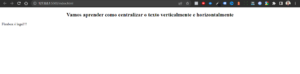 Text Align: como centralizar texto com CSS - Programadores Deprê